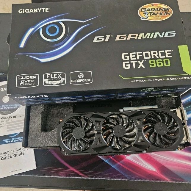 Jual VGA NVIDIA GeForce GTX 960 Gigabyte WINDFORCE 2GB DDR5 G1 GAMING ...