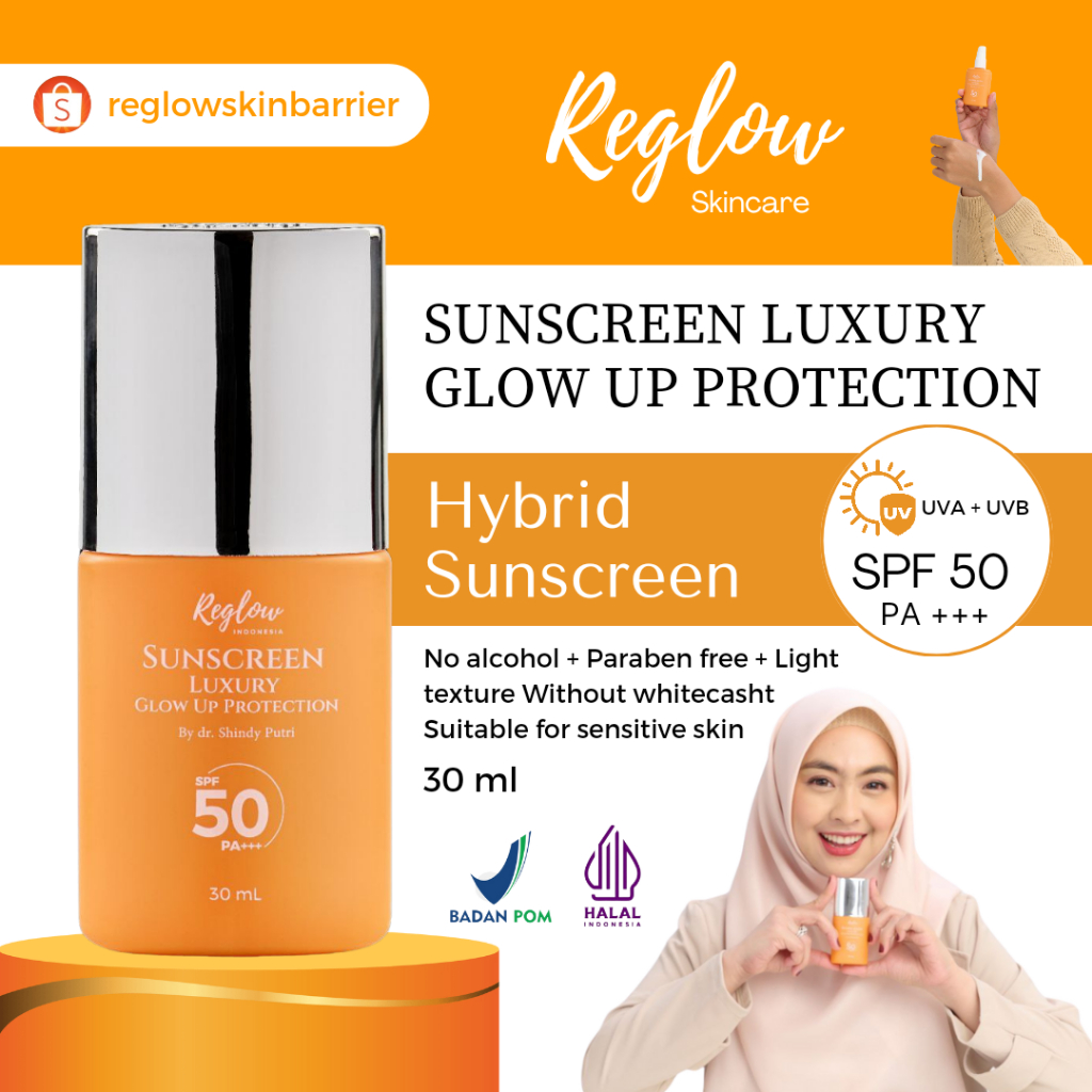Jual SUNSCREEN Spry Luxury Glow Up Protection SPF 50 PA++: Extra Moist ...