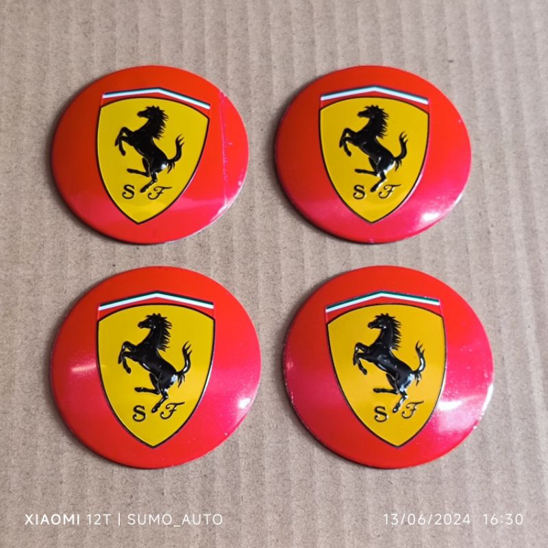 Jual sticker lapisan tutup dop velg mobil logo kuda jingkrak diameter ...