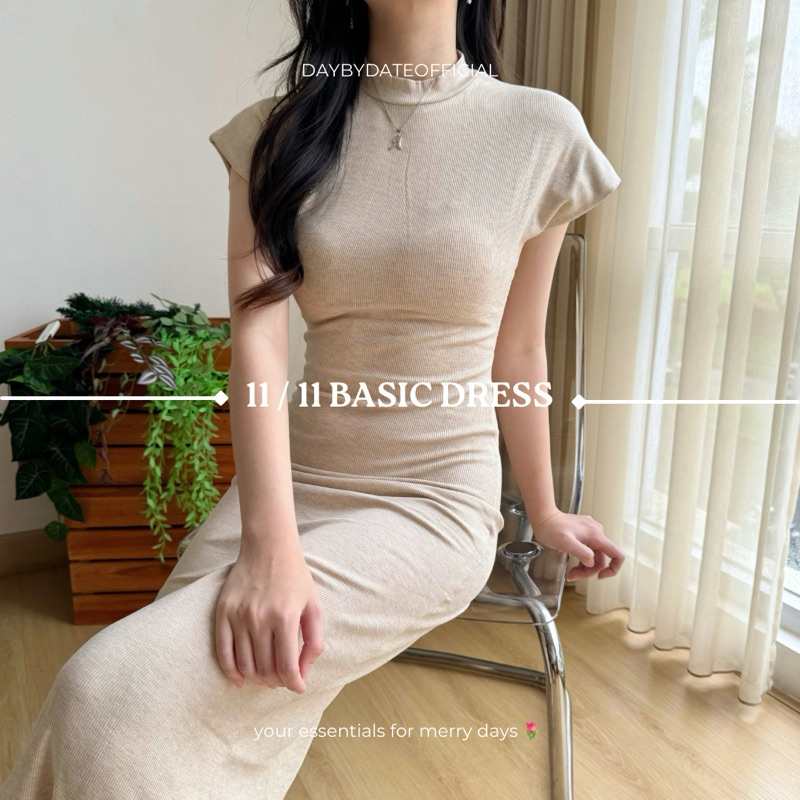 Jual 11 / 11 Basic Dress | Daybydate | Basic Dress Dress Wanita Knit ...