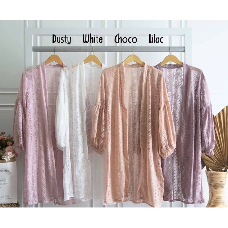 Jual CARDIGAN BROKAT PANJANG OUTFIT KONDANGAN WANITA KEKINIAN | Shopee ...