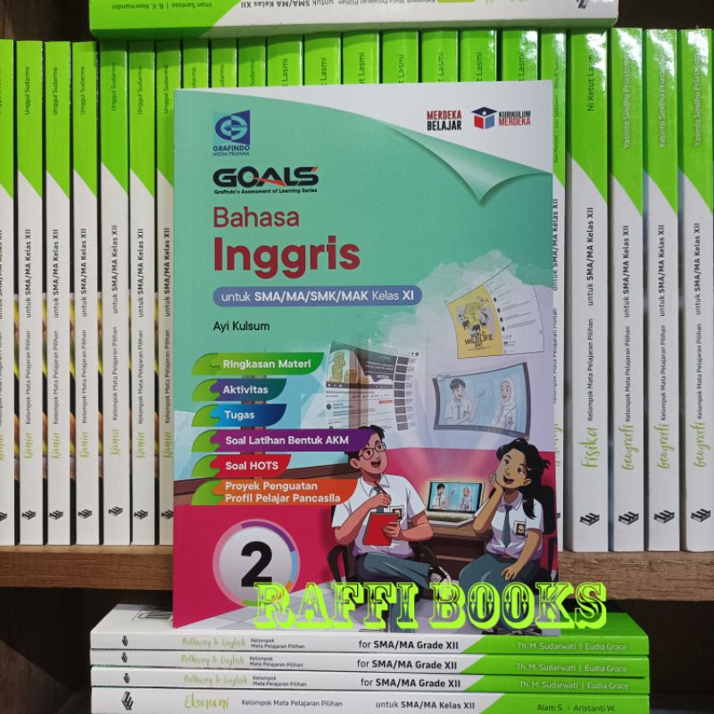 Jual Buku Soal Goals Bahasa Inggris Kelas 2/XI SMA Grafindo Kurikulum Merdeka | Shopee Indonesia