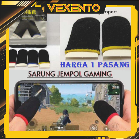 Jual Sarung Jari Jempol PUBG FF MLBB XRB Import Gaming Finger Sleeve by Vexento | Shopee Indonesia