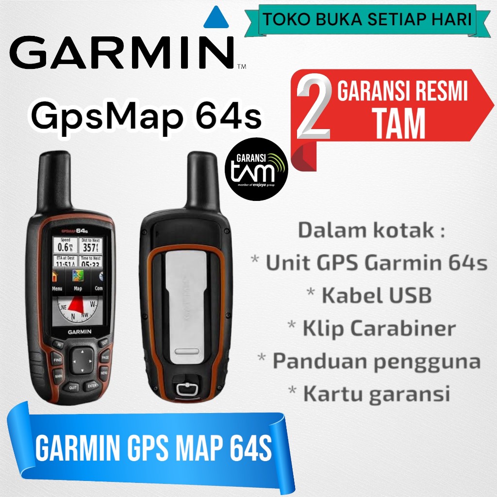 Jual GARMIN GPSMAP 64s ASLI ORIGINAL 100% Terbaru - Gps Map 64s Garansi TAM | Shopee Indonesia