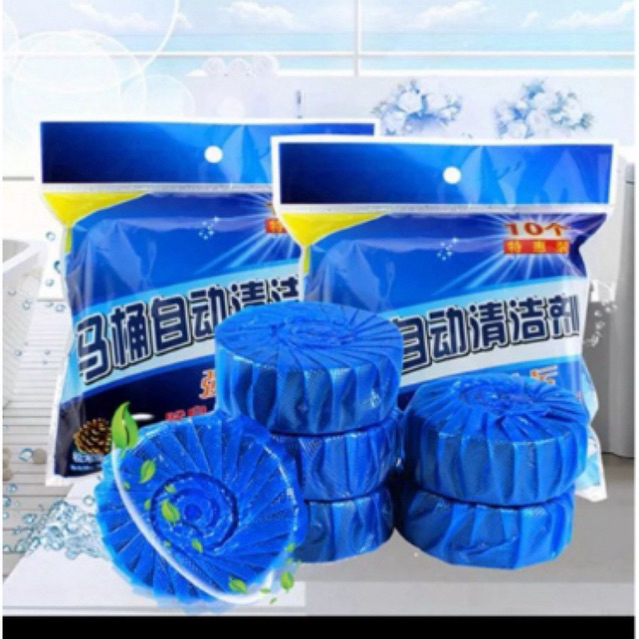 Jual 100pcs Tablet Biru Pembersih Toilet / Pembersih Kloset Tablet Biru ...