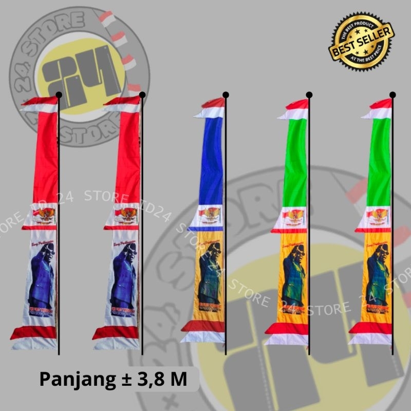 Jual Bandir Umbul Umbul Soekarno | Logo Garuda | Bendera Merah Putih ...