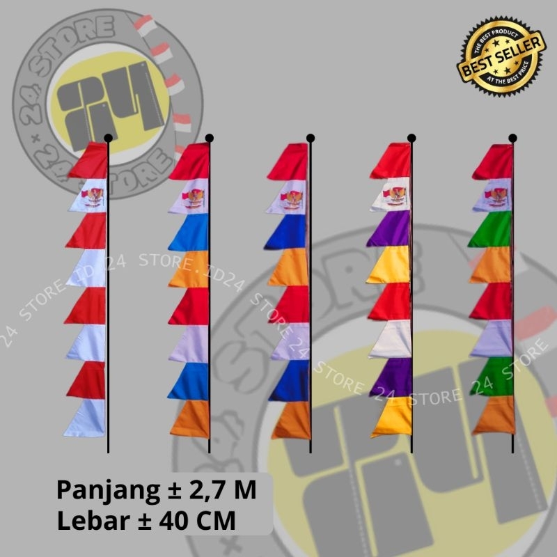 Jual Bendera Umbul Umbul Merah putih & warna warni logo garuda 1Pcs | Shopee Indonesia
