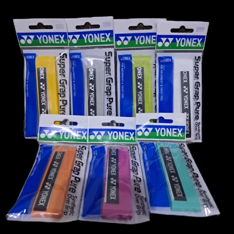Jual GRIP KARET YONEX AC108EX BADMINTON TENIS TACKY AC 108 EX | Shopee ...
