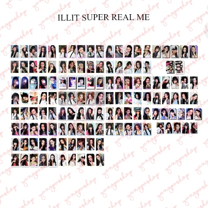 Jual [PO / SET] ILLIT SUPER REAL ME MAGNETIC ILIT PHOTOCARD FAN MADE UNOFFICIAL YANGPASHOP IROHA ...