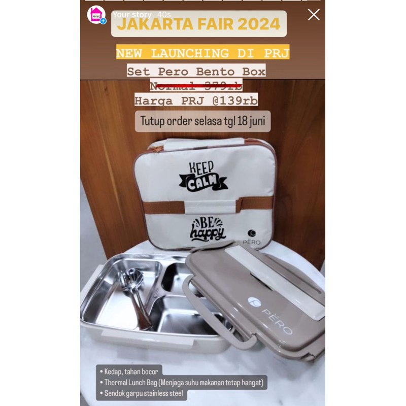 Jual pero lunch box | Shopee Indonesia