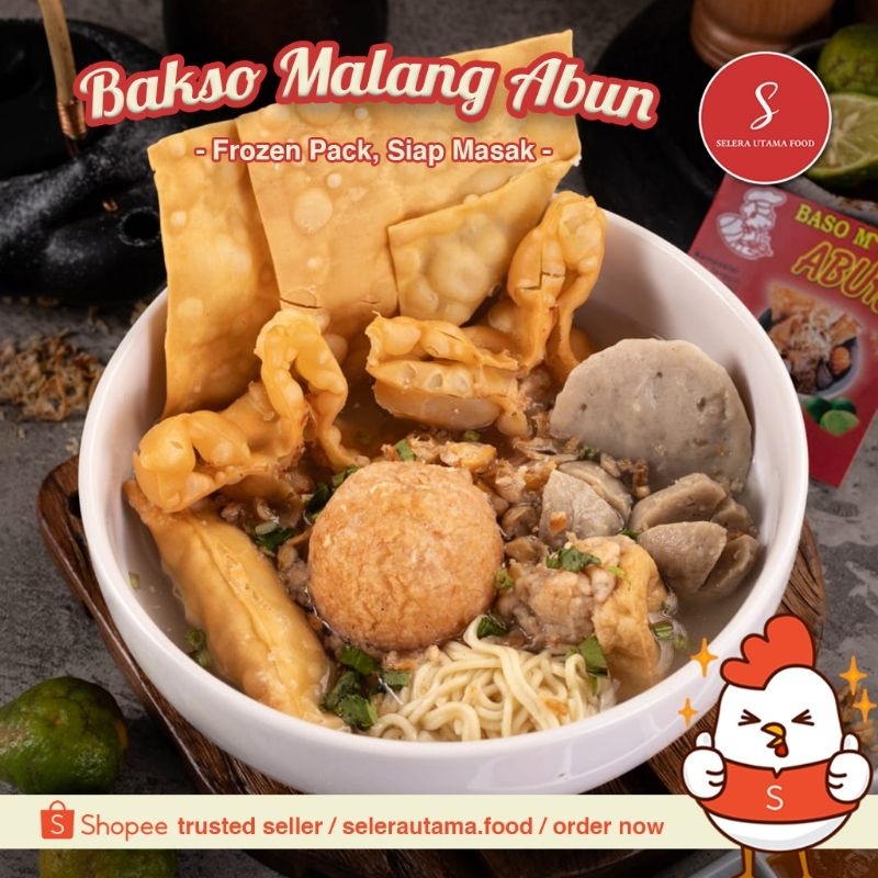 Jual Bakso Malang Abun Bandung + Kuah Kaldu, Frozen Pack 500gram Siap ...