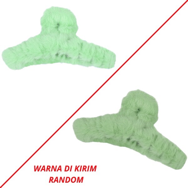 Jual Stt Jedai Bulu Halus Motif Polos Jepit Rambut Gaya Korea Warna Soft Aksesoris Rambut Wanita