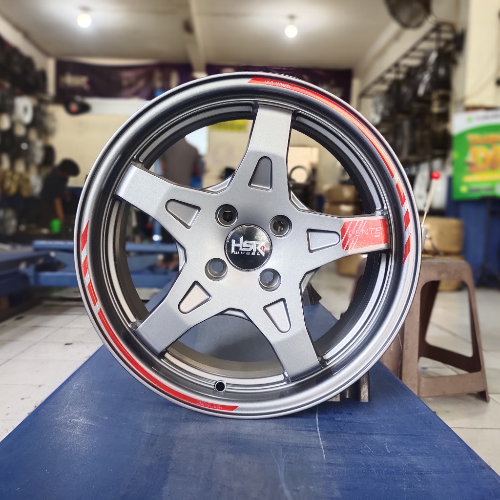 Jual Velg Racing Promo R16 HSR PENTE Lebar 7 PCD Single 4x100 Velg ...