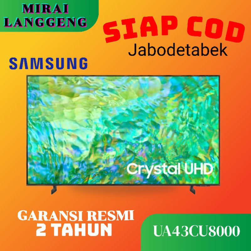 Jual SAMSUNG SMART TV 43 INCH UA43CU8000 Crystal UHD 4K TV 43CU8000 | Shopee Indonesia