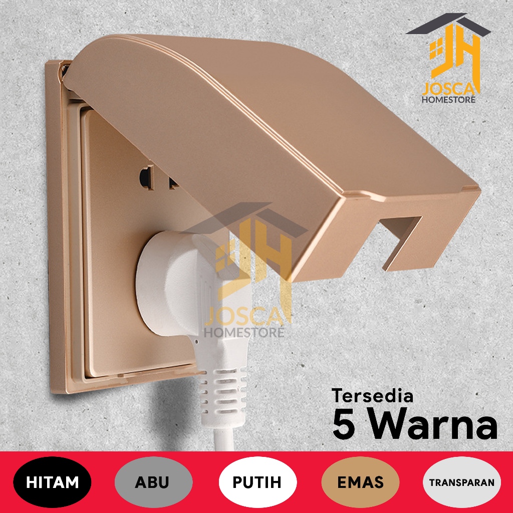 Jual Pengaman Stop Kontak Dinding tipe 86 Cover Penutup Colokan Listrik Emas, Abu, Putih ...
