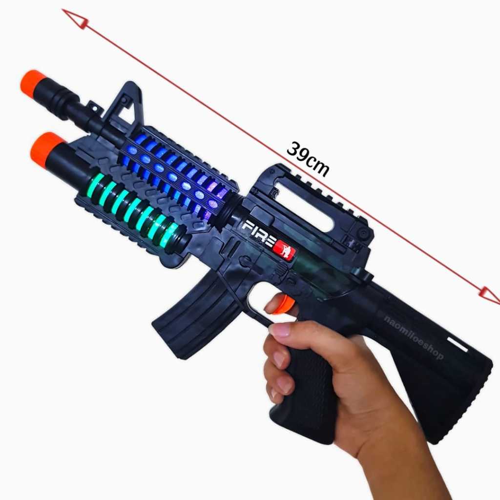 Jual THUNDER GUN mainan pistol anak senjata army mainan tembakan ...