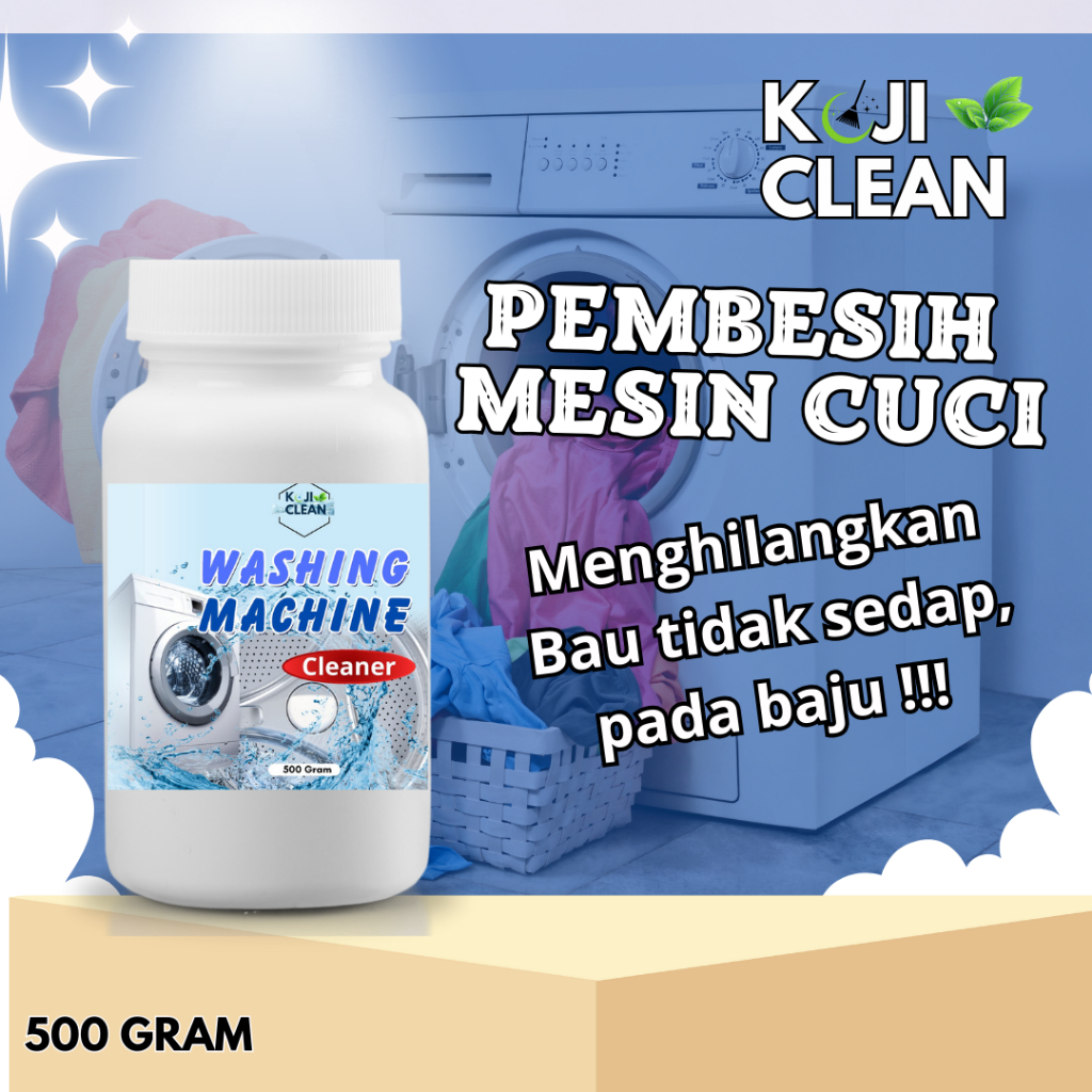 Jual Pembersih Mesin Cuci Koji Clean - washing machine cleaner 500gr Ramah Lingkungan | Shopee ...