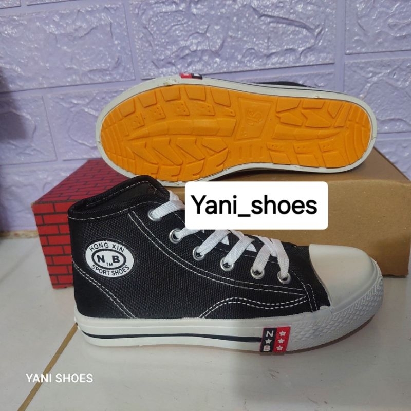 Jual sepatu import n#b anak sekolah sd smp tali tinggi ukuran 30/43 ...