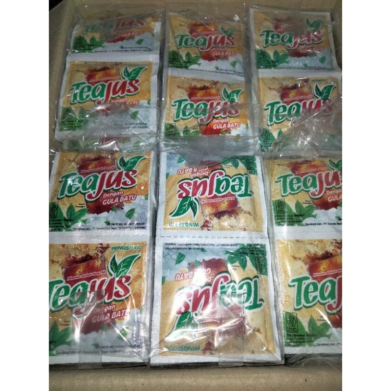 Jual TEA JUS ALL VARIAN KEMASAN PACX isi 60 sachet | Shopee Indonesia