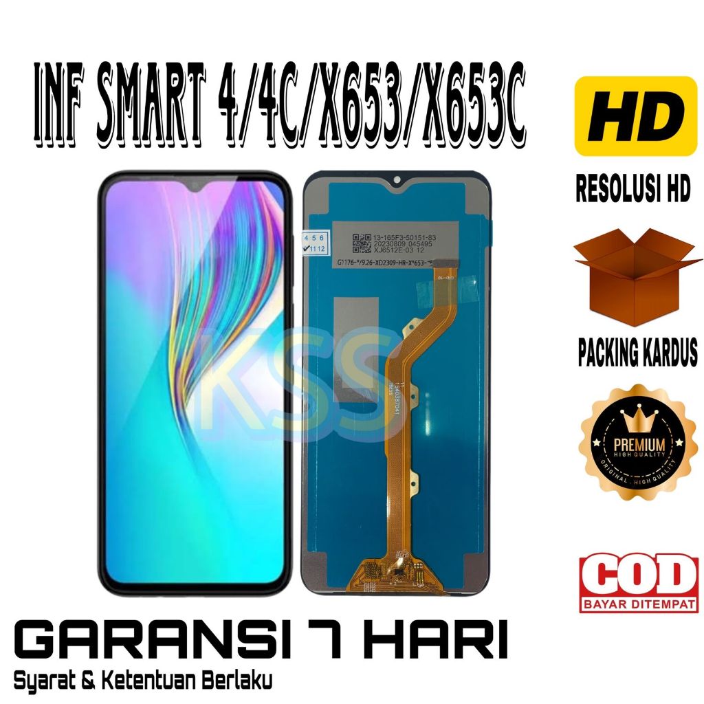 Jual LCD TOUCHSCREEN INFINIX SMART 4 4C X653 X653C LCD TS FULLSET ...