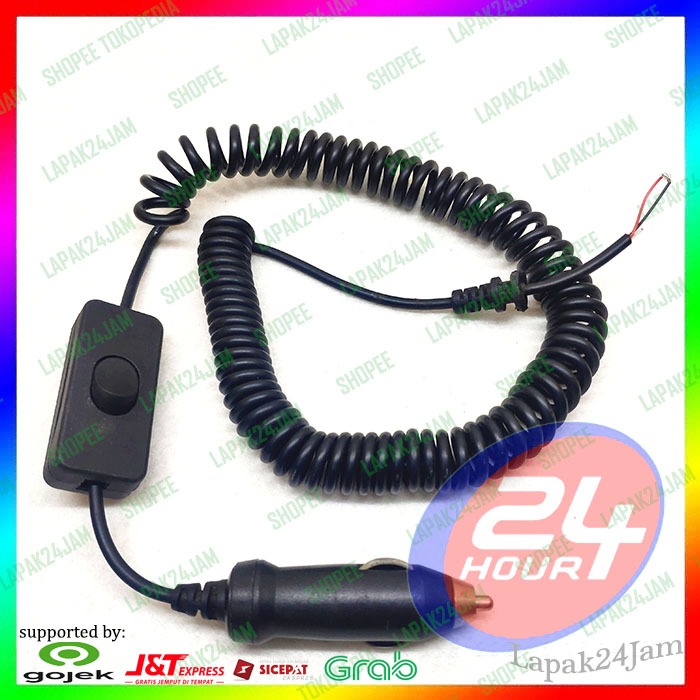 Jual Socket Kabel Inverter DC / Kabel Lighter Spiral / Colokan Kabel ...