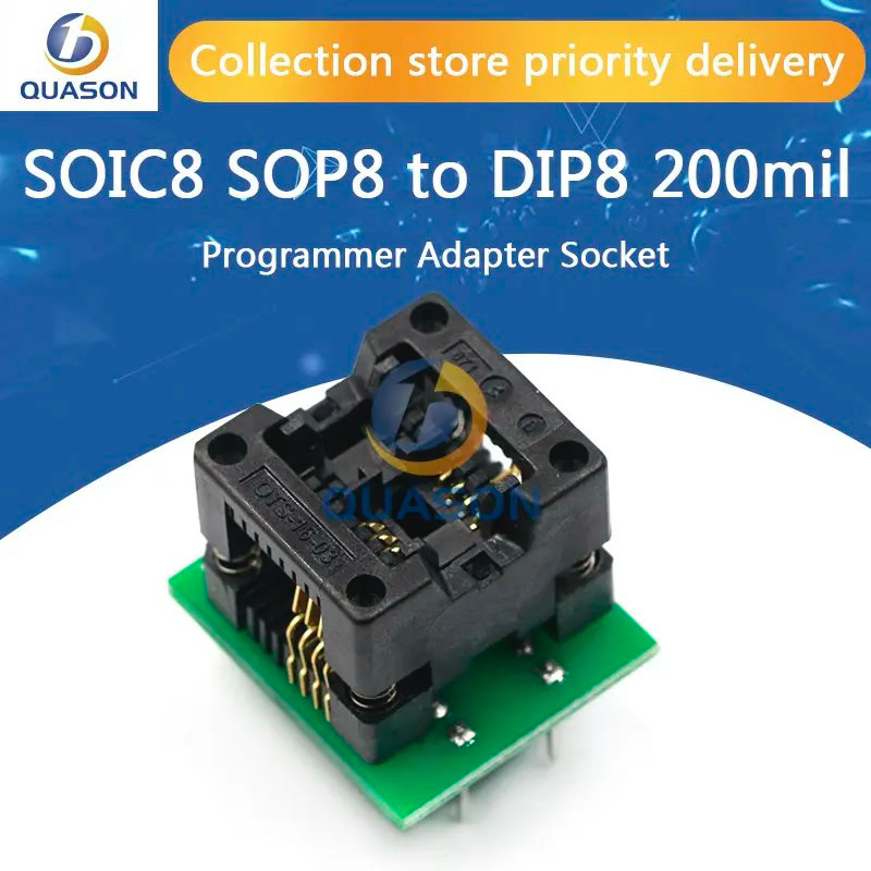 Jual SOIC8 SOP8 TO DIP ADAPTER PROGRAMMER SOCKET SOKET CONVERTER MODULE ...