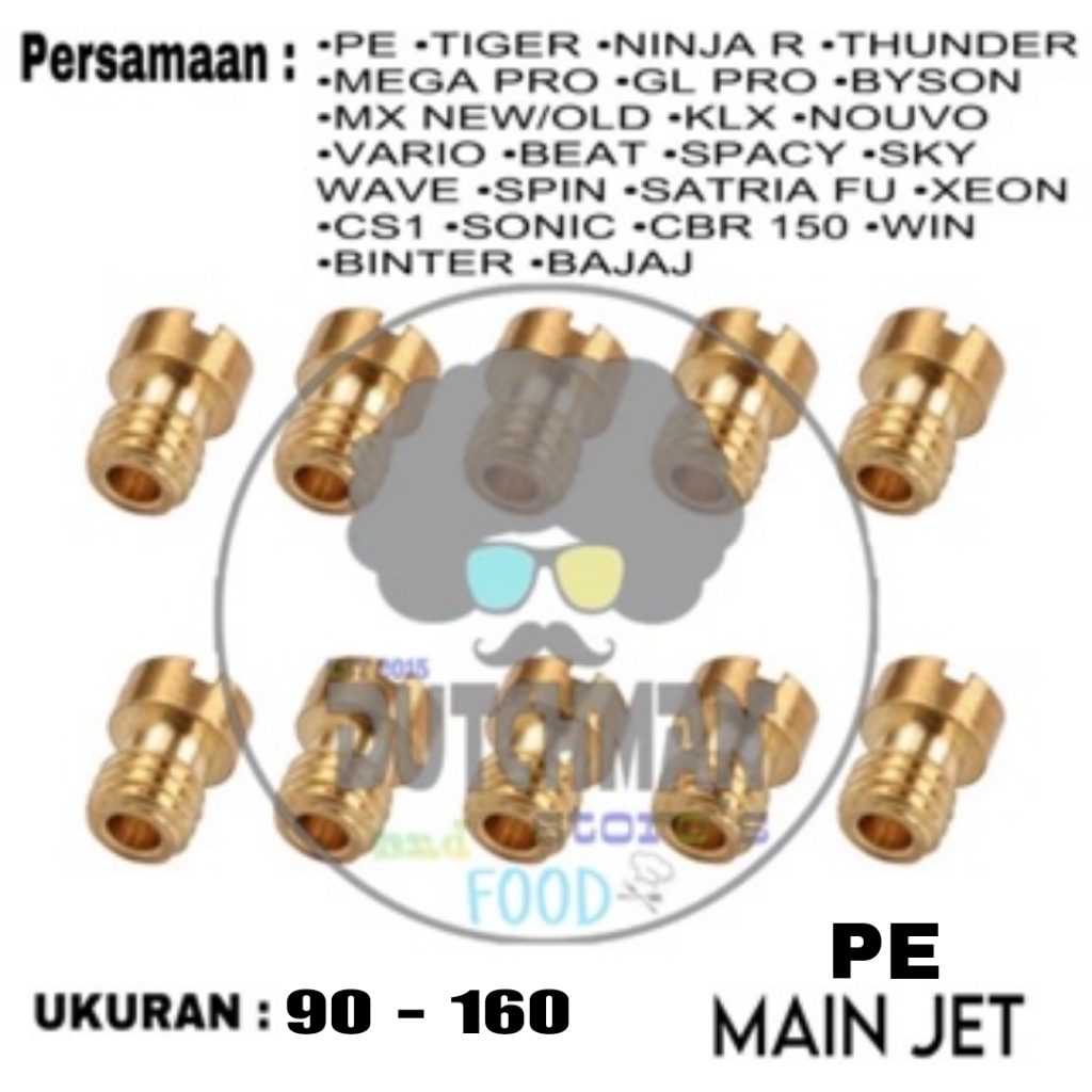 Jual Sepuyer Spuyer Mainjet Main Jet Karbu Karburator Carburator PE ...