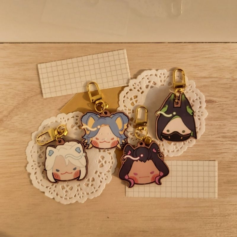 Jual [muncationary] Wooden Keychain Valorant Fanmerch Jett Sage Neon ...