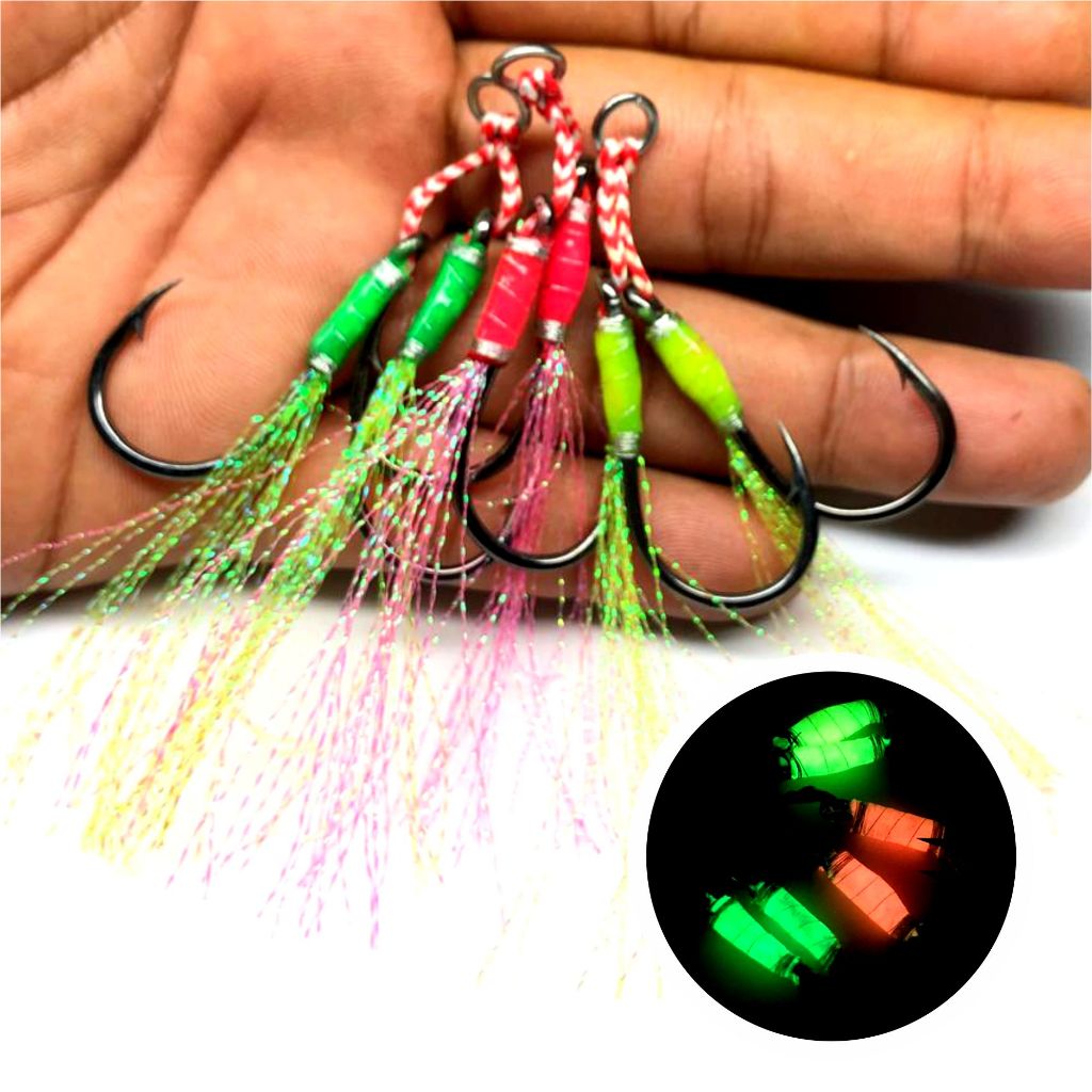 Jual Assist hook mata kail metal jig 60g 80g 100g anti boncos | Shopee ...
