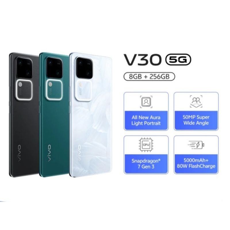 Jual VIVO V30 5G RAM 12/internal 512 Garansi Resmi vivo | Shopee Indonesia