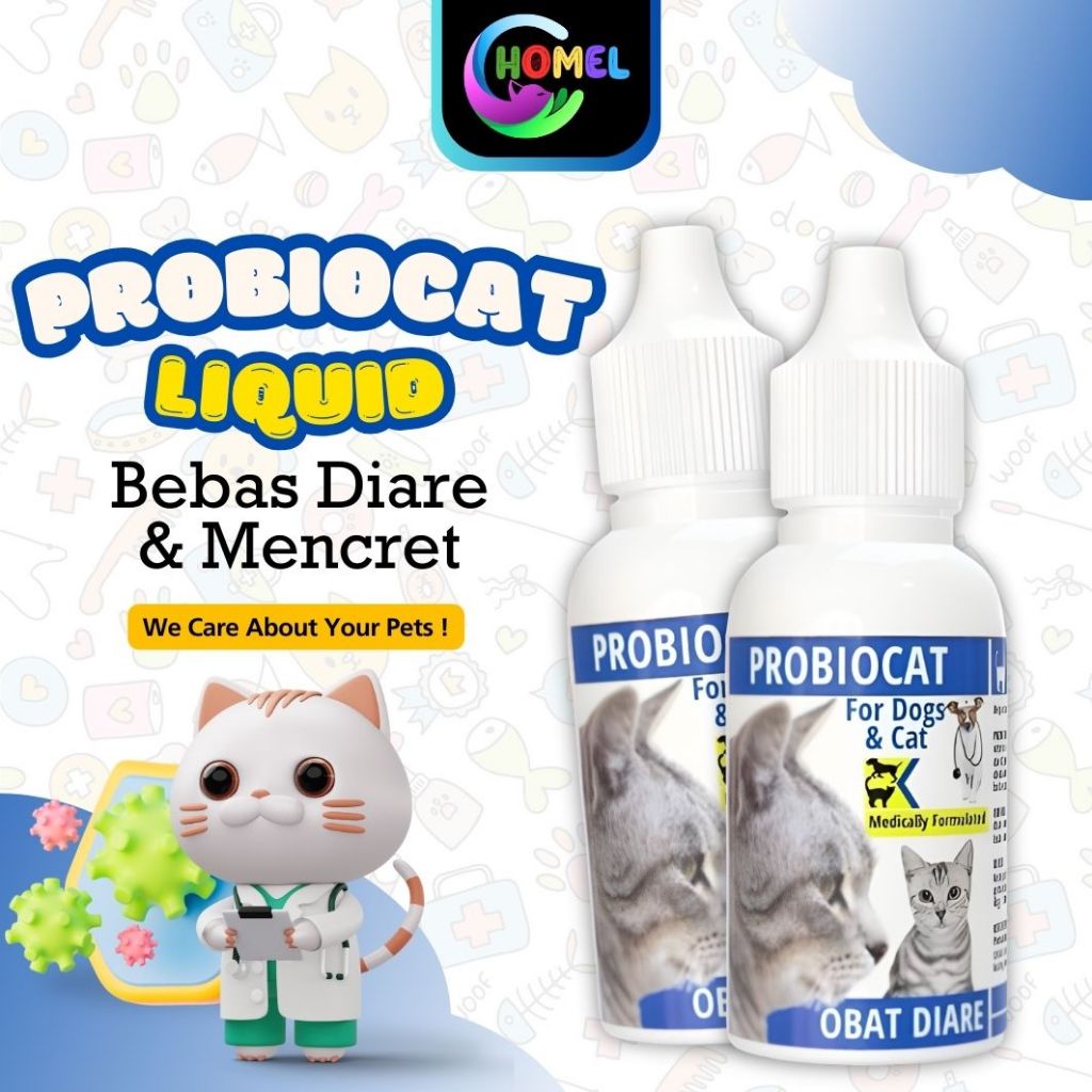 Jual Obat Kucing Mencret Diare Gangguan Pencernaan Probiotik Kucing ...