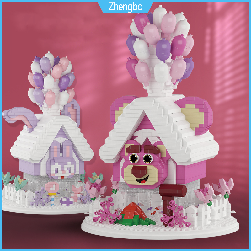 Jual Zhengbo Mainan Bricks Disney rumah balon 1277Pcs lotso istana Mini ...