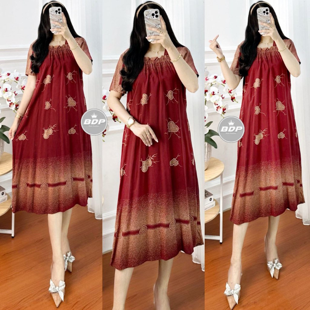 Jual Dianputri - Daster wanita Panjang Rayon Grade A Busui Resleting Depan | Daster chibi ...