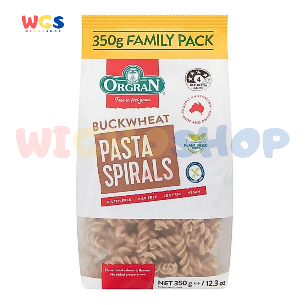 Jual ORGRAN Buckwheat Pasta Spirals Pasta Gluten Free 350g | Shopee ...