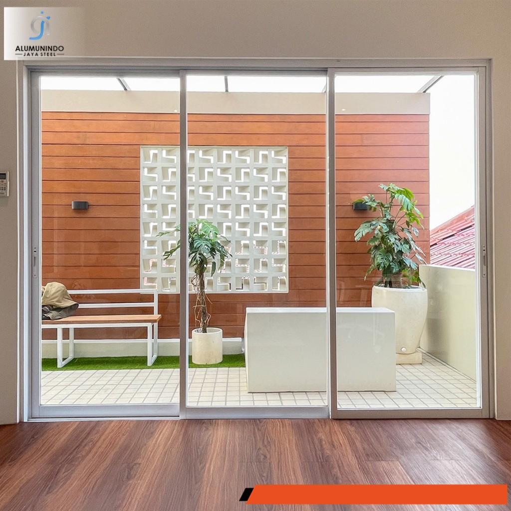 Jual PINTU UTAMA ALUMINIUM SLIDING 3 DAUN INKALUM | Shopee Indonesia