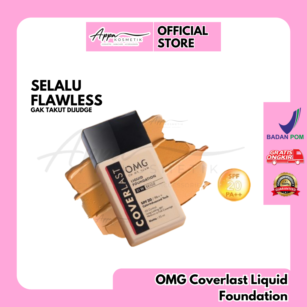 Jual OMG Oh My Glam Coverlast Liquid Foundation - Alas Bedak | Shopee ...