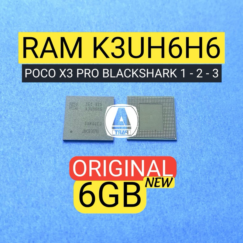 Jual IC RAM DDR4 K3UH6H6 6GB 100% BARU BUKAN SECOND ATAU BEKAS | Shopee ...