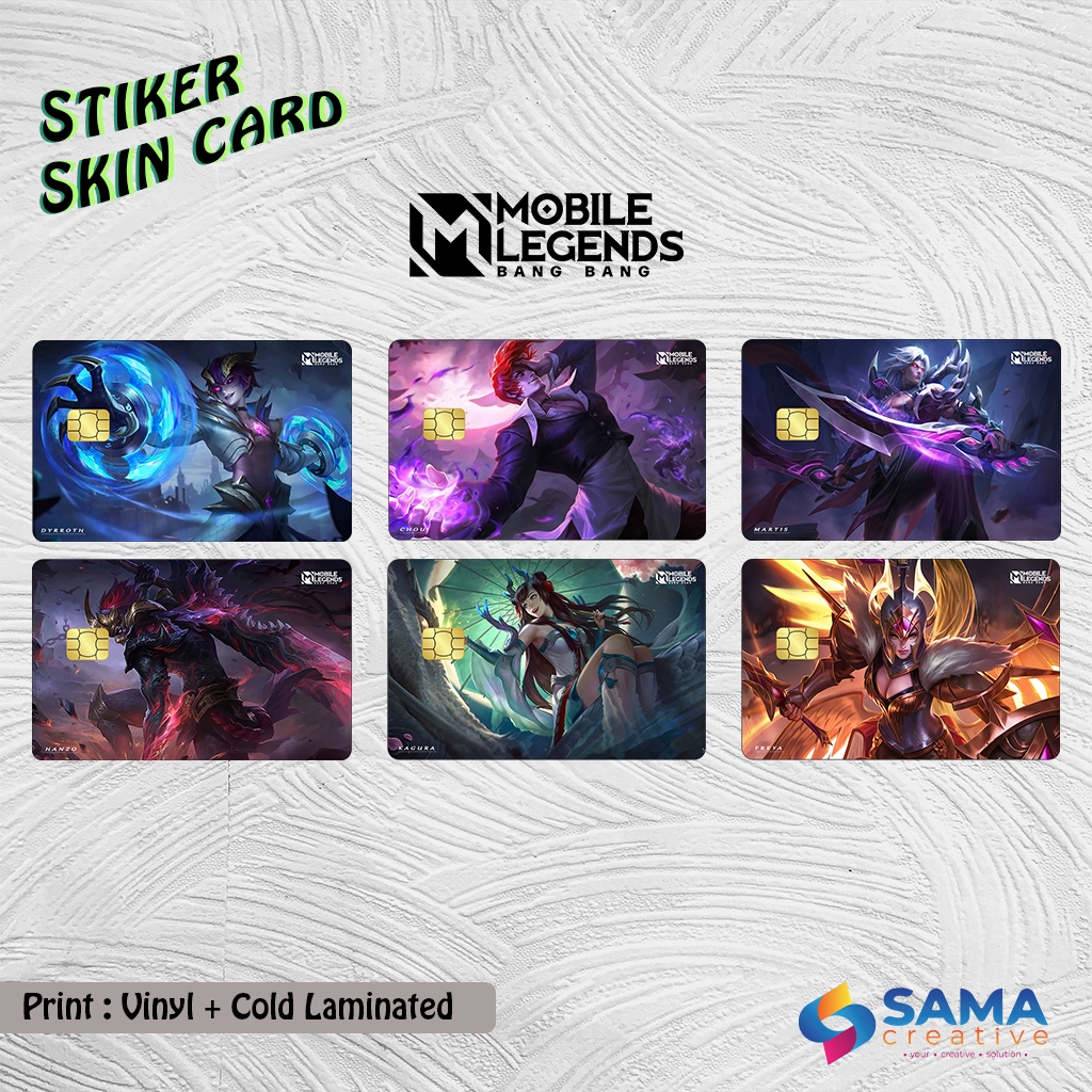 Jual Mobile Legend - Sticker Skin Card - Vinyl ATM Debit, Credit ...