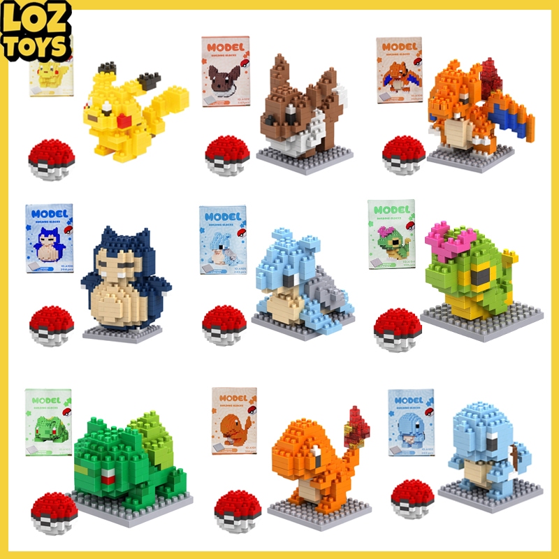 Jual LOZTOYS Pokemon Charizard 3D Nano Blocks Kartun Mainan Bricks ...