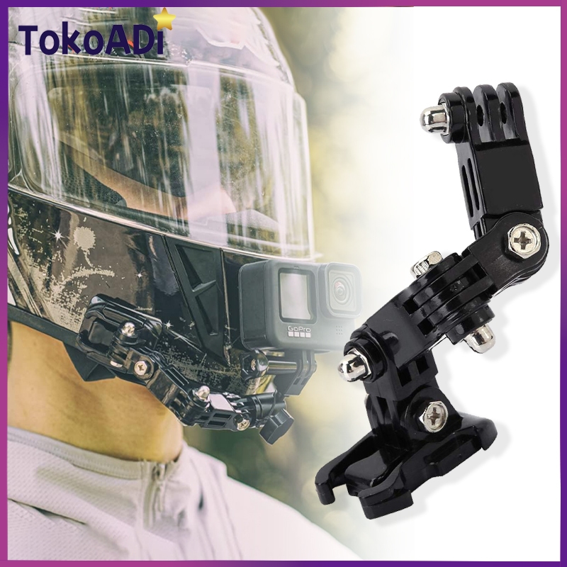 Jual Bracket Mounting Helm Helmet Chin Mount For GoPro Insta360 DJI ...
