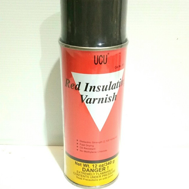 Jual RED INSULATING VARNISH UCU 601 NW596/INSULAX SPRAY UCU 340G | RED ...