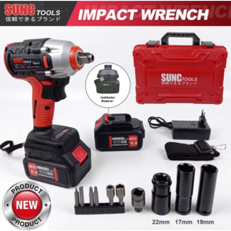 Jual Mesin Impact Wrench Merk SUNC Tools 48Volt | Shopee Indonesia