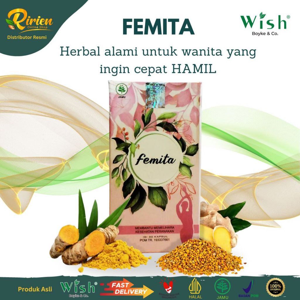 Jual Femita Promil Herbal Wanita Meningkatkan Kesuburan Wanita Cepat Hamil Terbukti Aman Wish Dr ...