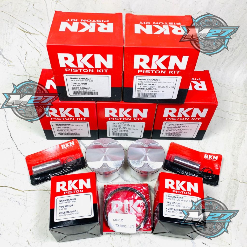 Jual PISTON CBR 150 RKN KIT STD 50 100 200 M27 | Shopee Indonesia