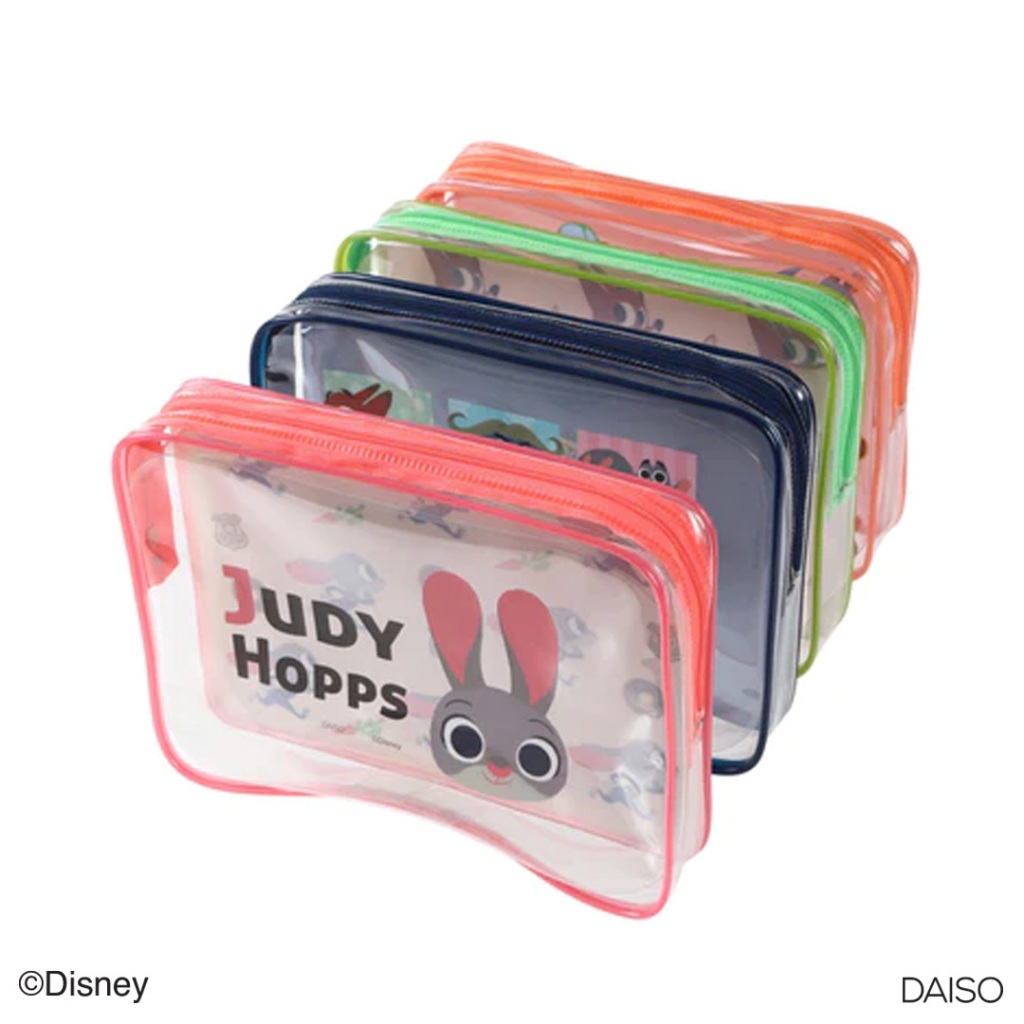 Jual Daiso Vinyl Pouch with Gusset -Zootopia- | Shopee Indonesia