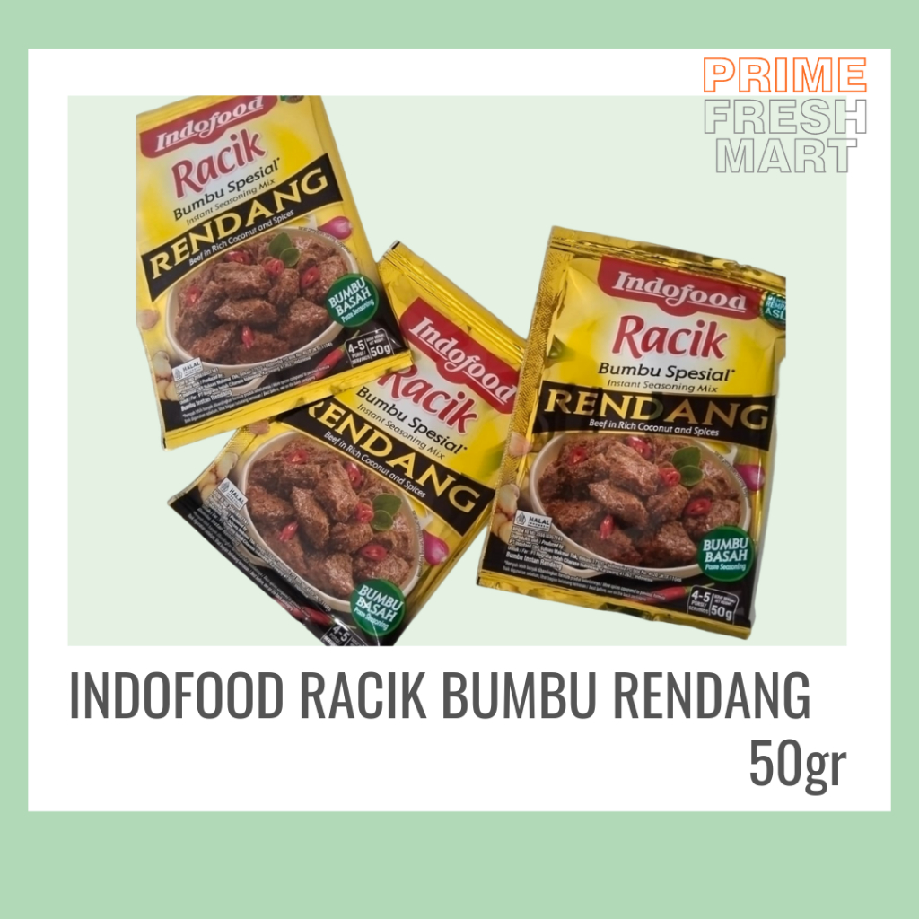 Jual Indofood Racik Bumbu Rendang Kemasan 50gr | Shopee Indonesia