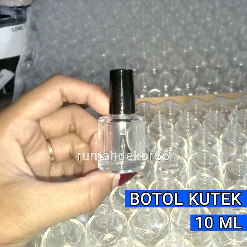 Jual BOTOL Kutek 10ML BOTOL Cat Kuku BOTOL NaiL Polish Kemasan Botol ...