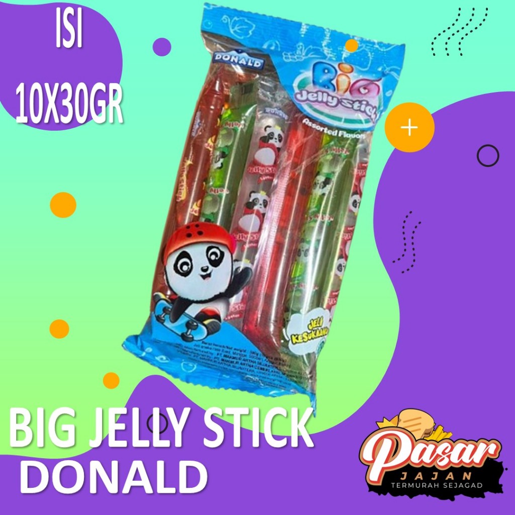 Jual Big Donald Jelly Stick Pack Isi 10PcsX30Gr | Shopee Indonesia
