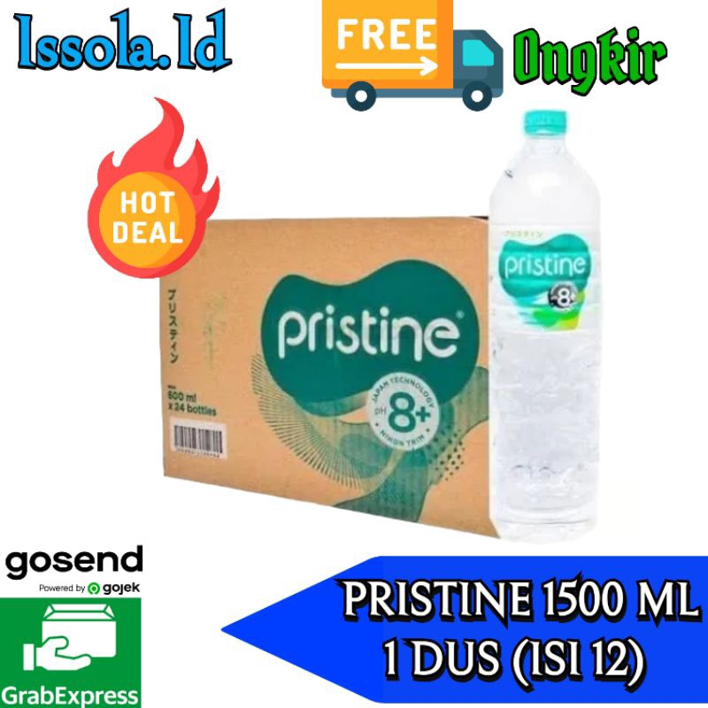 Jual PRISTINE AIR MINERAL KEMASAN BOTOL 1500 ML × 12 PCS | Shopee Indonesia