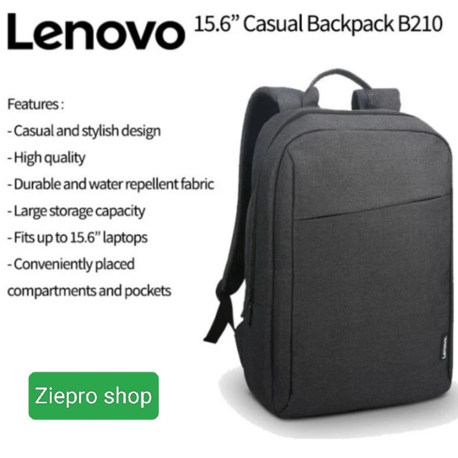 Jual Backpack Lenovo 15.6 inch B210 Tas Ransel Laptop Casual ORIGINAL ...